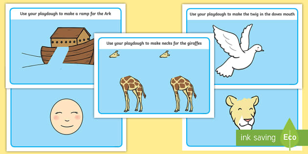 Noah's Ark Playdough Mats - Noah's Ark Playdough Mats