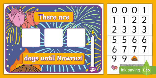 FREE! - Nowruz Countdown Display Poster (professor feito) FREE! - Nowruz Countdown Display Poster (professor feito)