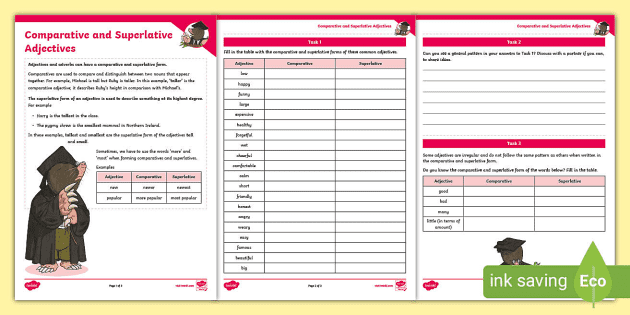 Comparative And Superlative Adjectives