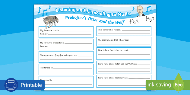 Listening and Responding to Music - Peter and the Wolf