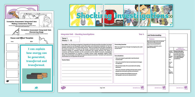 Shocking Investigations Integrated Unit Year 6 Display Pack
