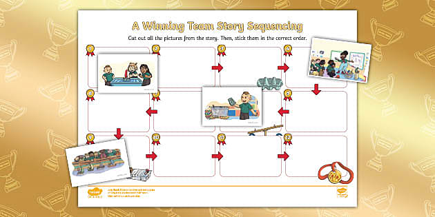 A Winning Team Story Sequencing Activity (teacher made)
