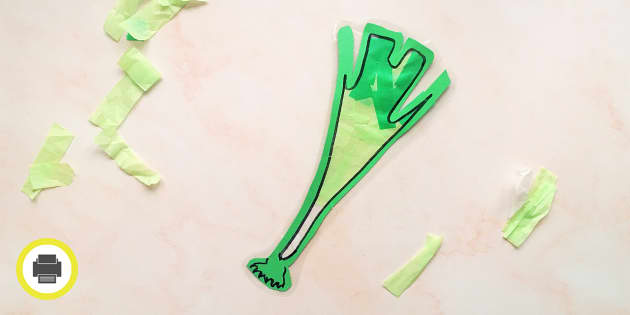 Leek Suncatcher - St. David's Day Activity Craft