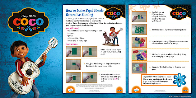 Coco: Papel Picado Bunting Craft Activity