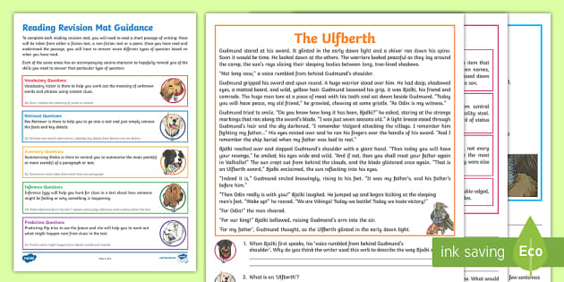 Year 5 Reading Revision Activity Mat Pack 1 - Twinkl