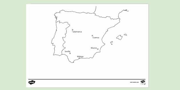 FREE! - Spain Map Colouring Sheet | Colouring Sheets