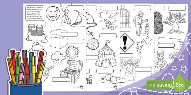 Phonics Colouring Pack (teacher made) - Twinkl