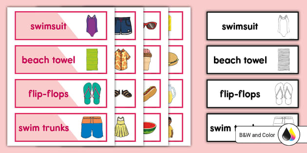 Summer Word Cards (Teacher-Made) - Twinkl