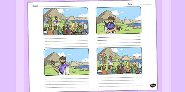 The Flowers of the Field Storyboard Template - Twinkl