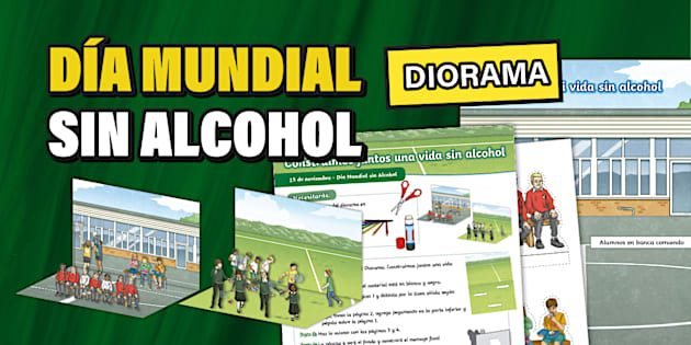 Diorama Vivir sin alcohol es vivir mejor