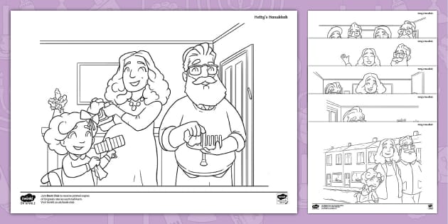 Hetty's Hanukkah Colouring Pages (teacher made) - Twinkl