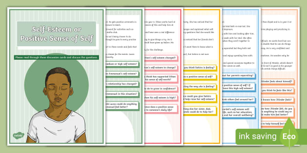 Self-Esteem/Positive Sense of Self Discussion Cards - Twinkl