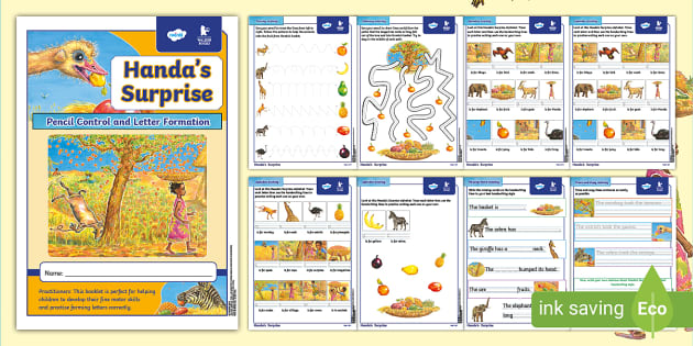FREE! - EYFS/KS1 Handa's Surprise Pencil Control Activity Booklet
