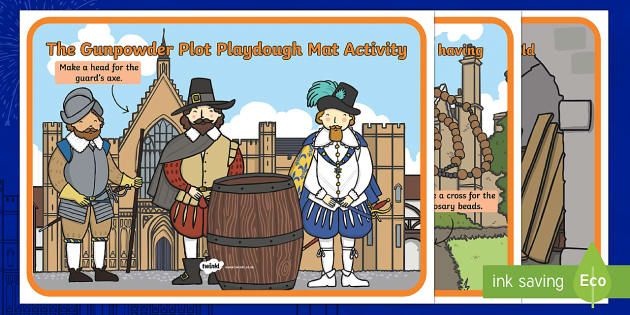 The Gunpowder Plot Themed Modelling Dough Mats | Twinkl