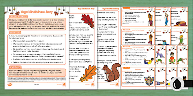 Autumn Yoga for Kids (teacher made) - Twinkl