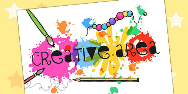 👉 Creative Area Display Sign (teacher made)