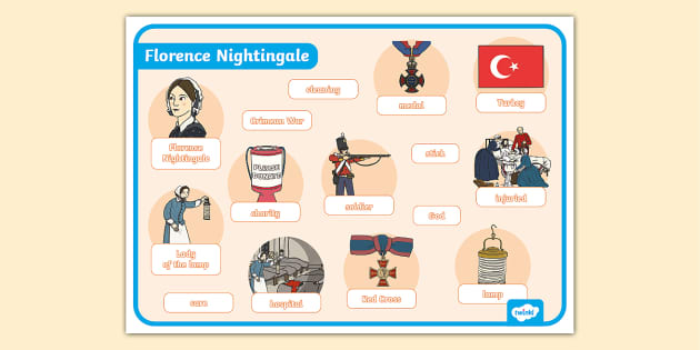 Florence Nightingale Word Mat (teacher made) - Twinkl