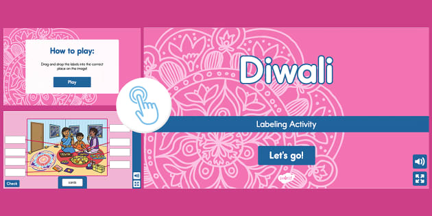 Diwali Interactive Labeling Activity (Teacher-Made) - Twinkl