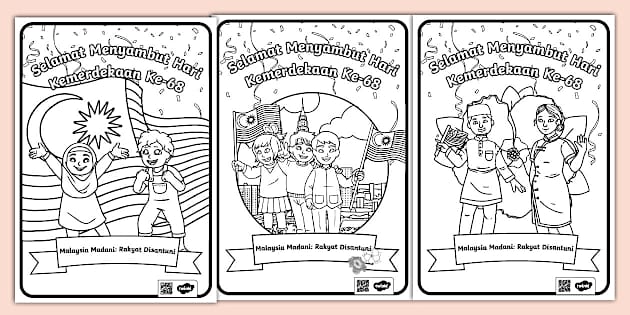 Sumber Aktiviti Mewarna Poster Merdeka: Poster Hari Kemerdekaan ...