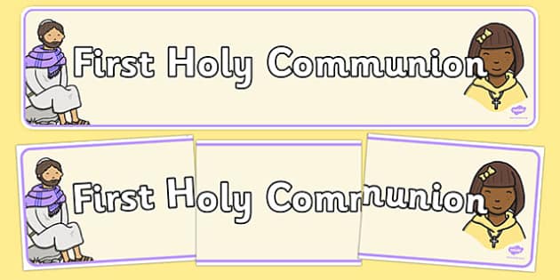 First Holy Communion Display Banner (teacher made)