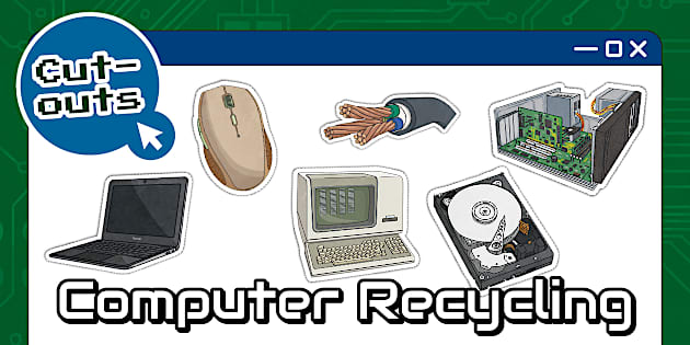Computer Recycling Display Cut-Outs