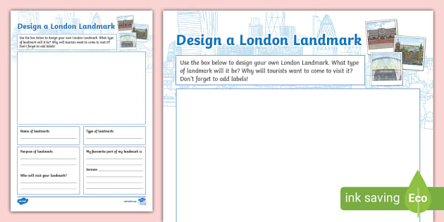 Design a London Landmark Activity (teacher made) - Twinkl