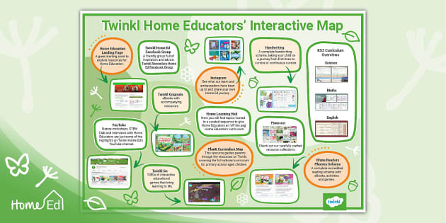 Twinkl Home Educators’ Interactive Map (teacher made)