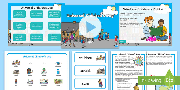 KS1 Universal Children's Day Resource Pack