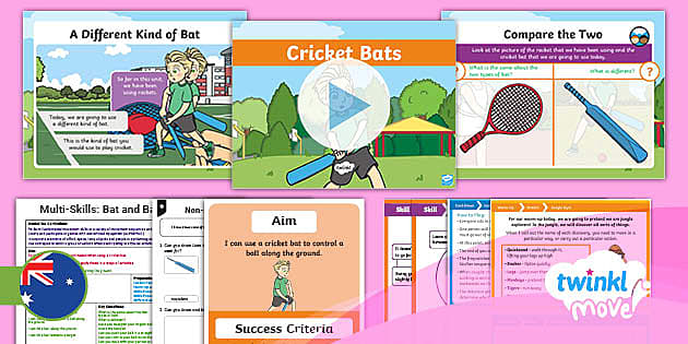 Multi-skills: Bat and Ball Lesson 4: Cricket Bats - Twinkl