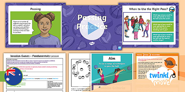 Move PE Year 3 Invasion Games Lesson 3: Passing Practice