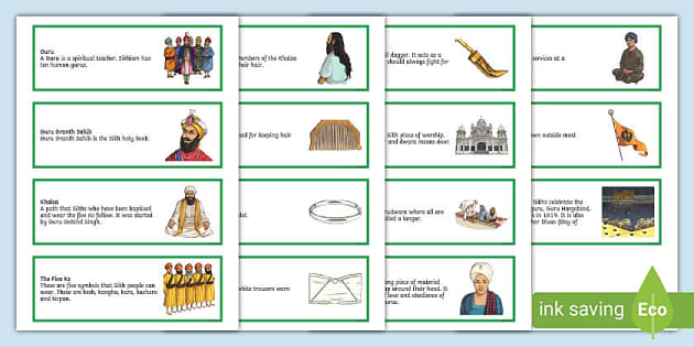 Sikhi Keywords Cards | Sikh (teacher made)