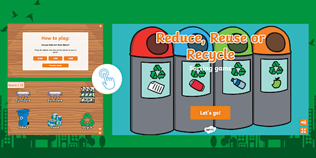 Reduce Reuse Or Recycle Interactive Sorting Activity