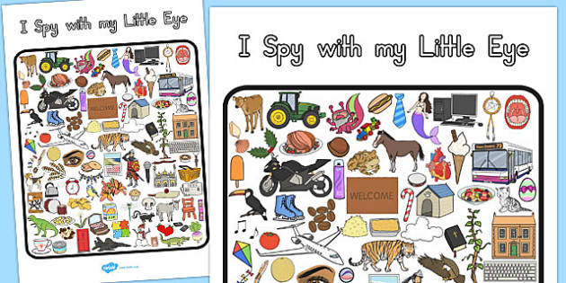 I Spy With My Little Eye Activity 3 (teacher made) - Twinkl