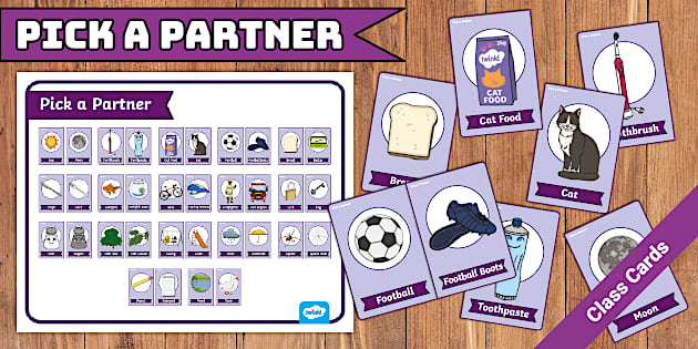 Pick a Partner Class Cards (teacher made) - Twinkl