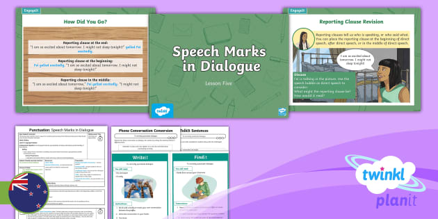 Level 3 Writing: Punctuation Speech Marks - Dialogue Lesson 5