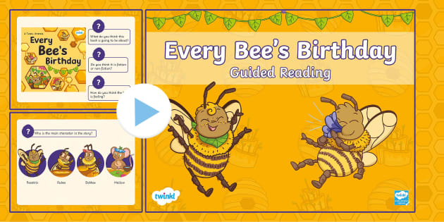 Every Bee's Birthday: KS1 Guided Reading Questions PowerPoint