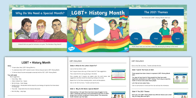 LGBT+ History Month Assembly Pack for KS2 Children