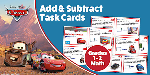 Cars: Lightning Learning! Addition and Subtraction Math