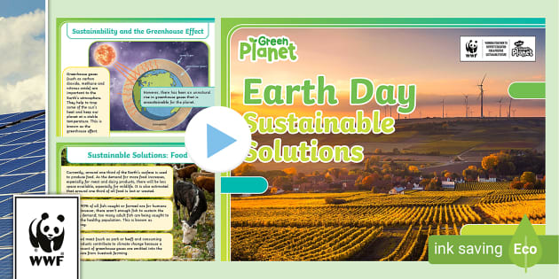 FREE! - WWF Sustainability Education for Kids PowerPoint | Earth Day