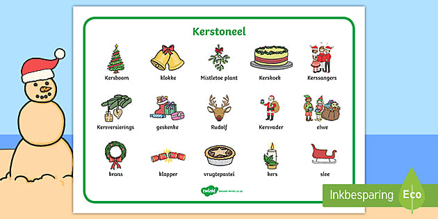 Kersfees toneel woord mat