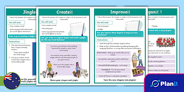 Phase 2 Writing to Persuade Slogans and Jingles: ChallengeIt Cards