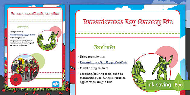 Remembrance Day Activities and Resources for EYFS Children