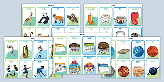 Categories Card Game (Teacher-Made) - Twinkl