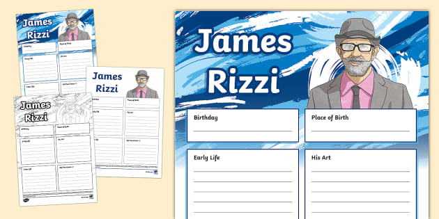 James Rizzi Fact File Template (l'enseignant a fait)