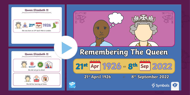 FREE! - Remembering The Queen Symbols PowerPoint | Twinkl