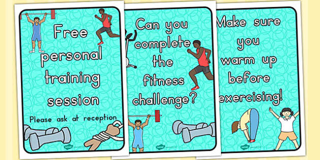 FREE! - Gym Role Play Posters (teacher made) - Twinkl