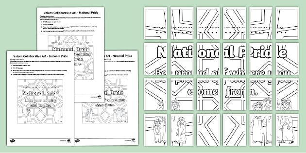 Values Collaborative Art - National Pride (professor feito) Values Collaborative Art - National Pride (professor feito)