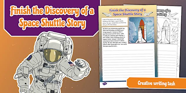 Finish the Discovery of a Space Shuttle Story Worksheet