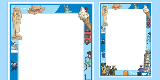 Travel-Themed Editable Poster - Twinkl