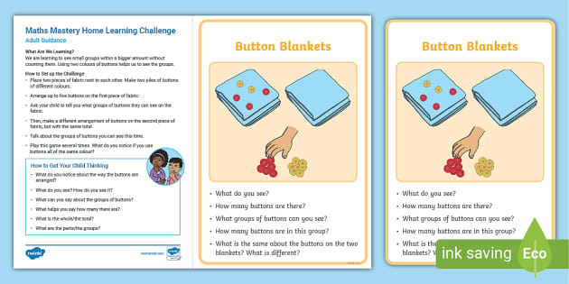 👉 Maths Subitising 0-5 Home Learning Task: Button Blankets 👉 Maths Subitising 0-5 Home Learning Task: Button Blankets
